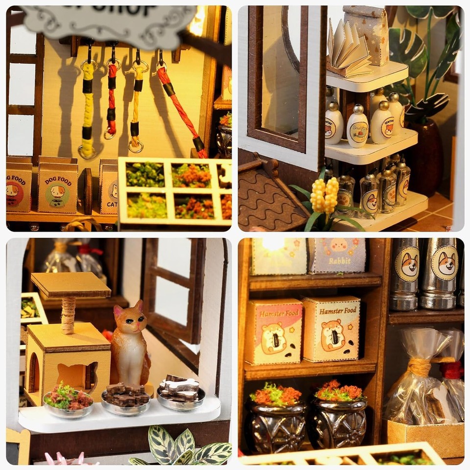 DIY Tiny House Making Kit Handmade Crafts Kit for Adults 3D Wooden Mini ...