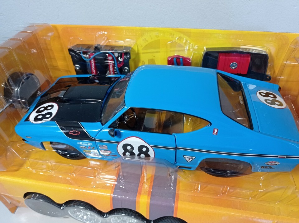 RARE JADA 1:18 BTM 1969 CHEVROLET CHEVELLE RACING PETTY'S BLUE KIT ...
