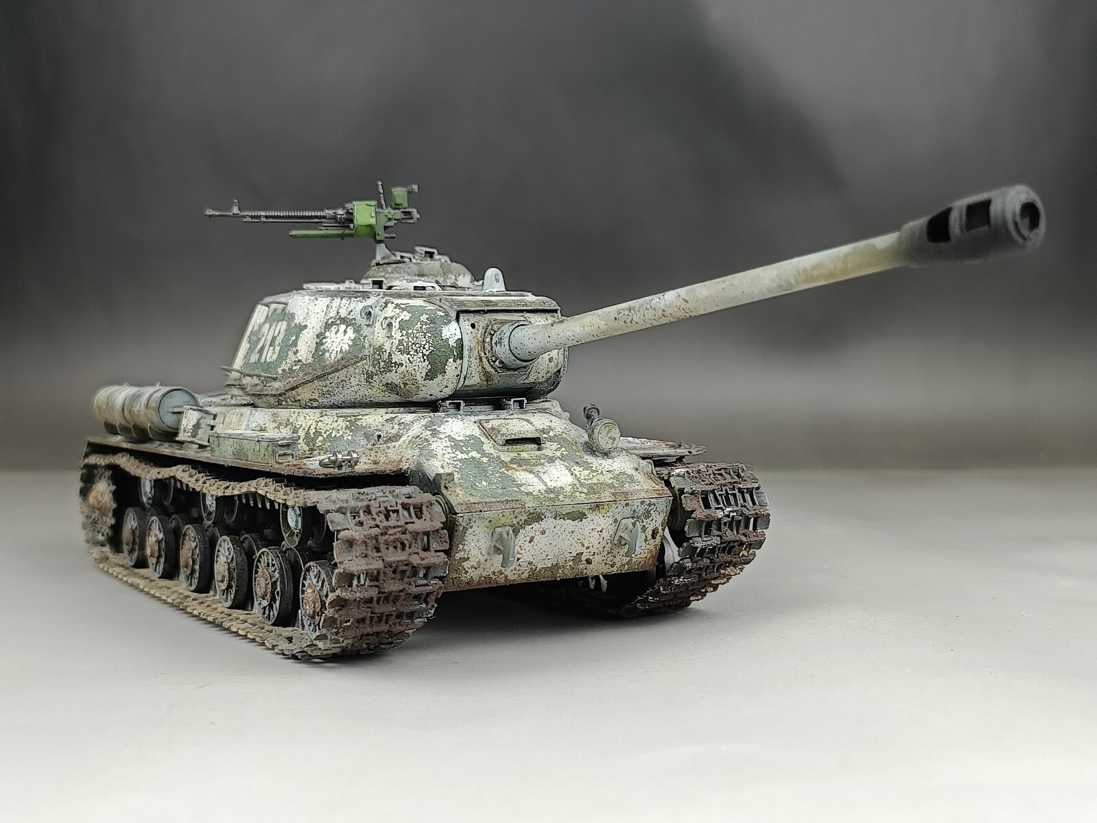 1/35 Built WWII Soviet Russian Winter JS-2 Mod.1944 Heavy Tank Model | eBay