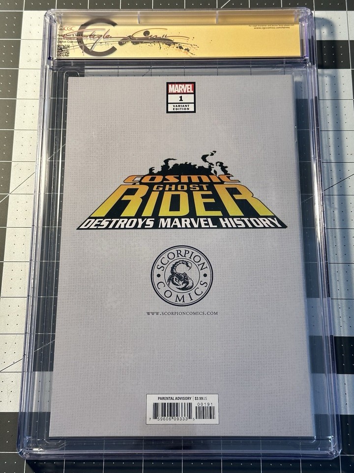 Cosmic Ghost Rider Destroys #1 CGC 9.8 INFINITY MURDER Signature ...
