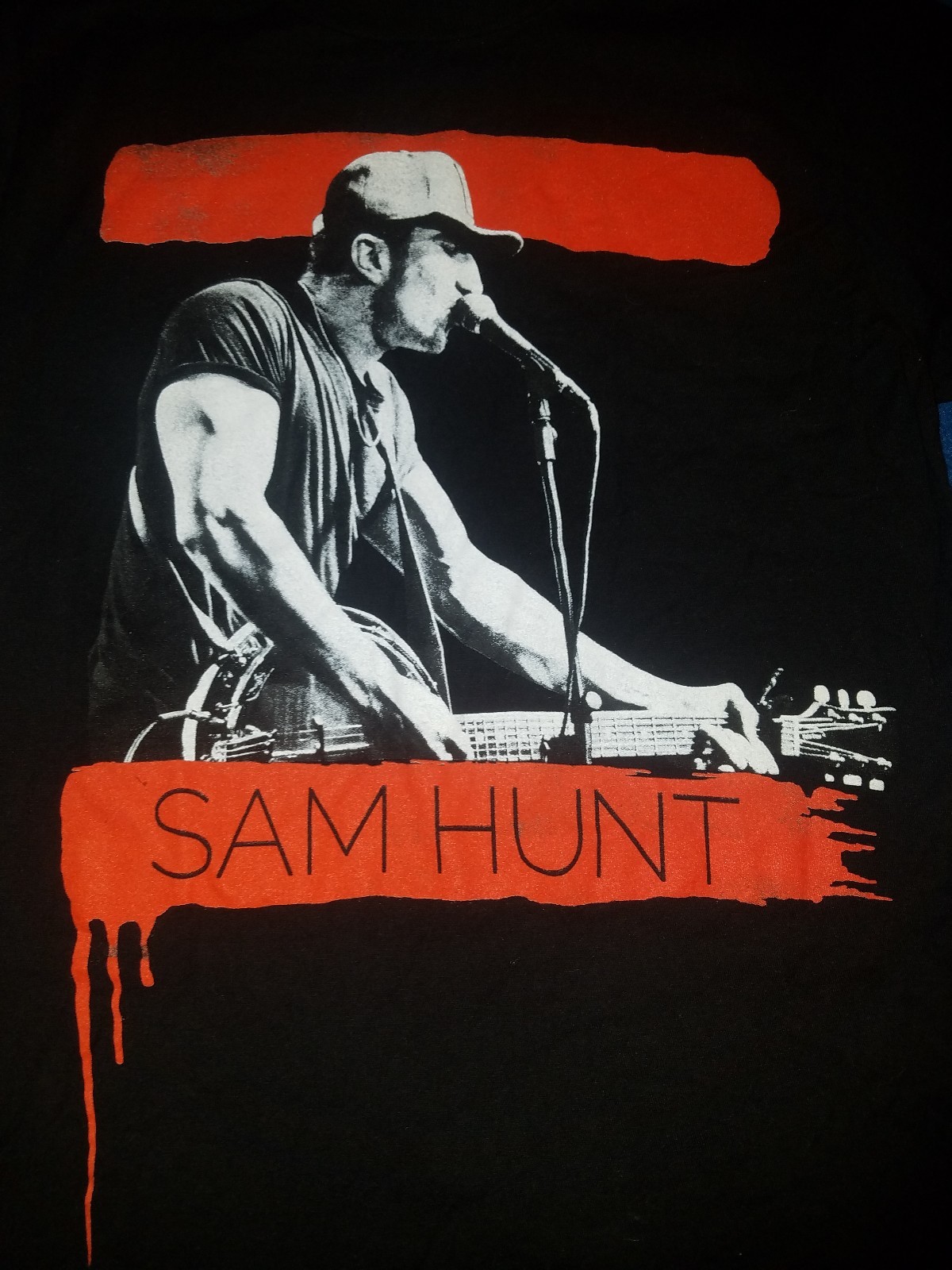 Sam Hunt 2015 Summer Tour women's small black graphic t-shirt | eBay