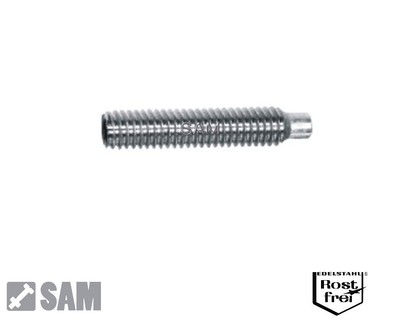 10 Gewindestifte mit Zapfen DIN 915 Edelstahl A2 M4 - Längen 4 bis 25mm ...