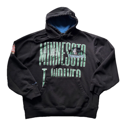 Minnesota Timberwolves Hoodie Men's Medium Hardwood Classics Mitchell ...