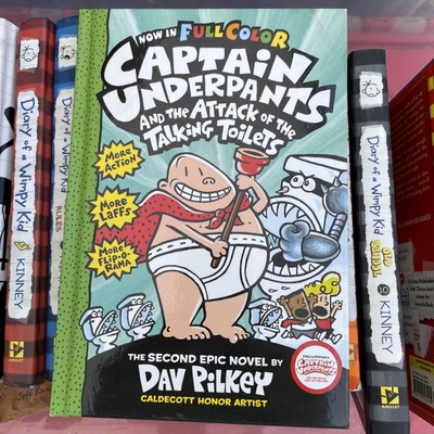 2 Captain Underpants books The Attack of the Talking Toilets and a 2 ...