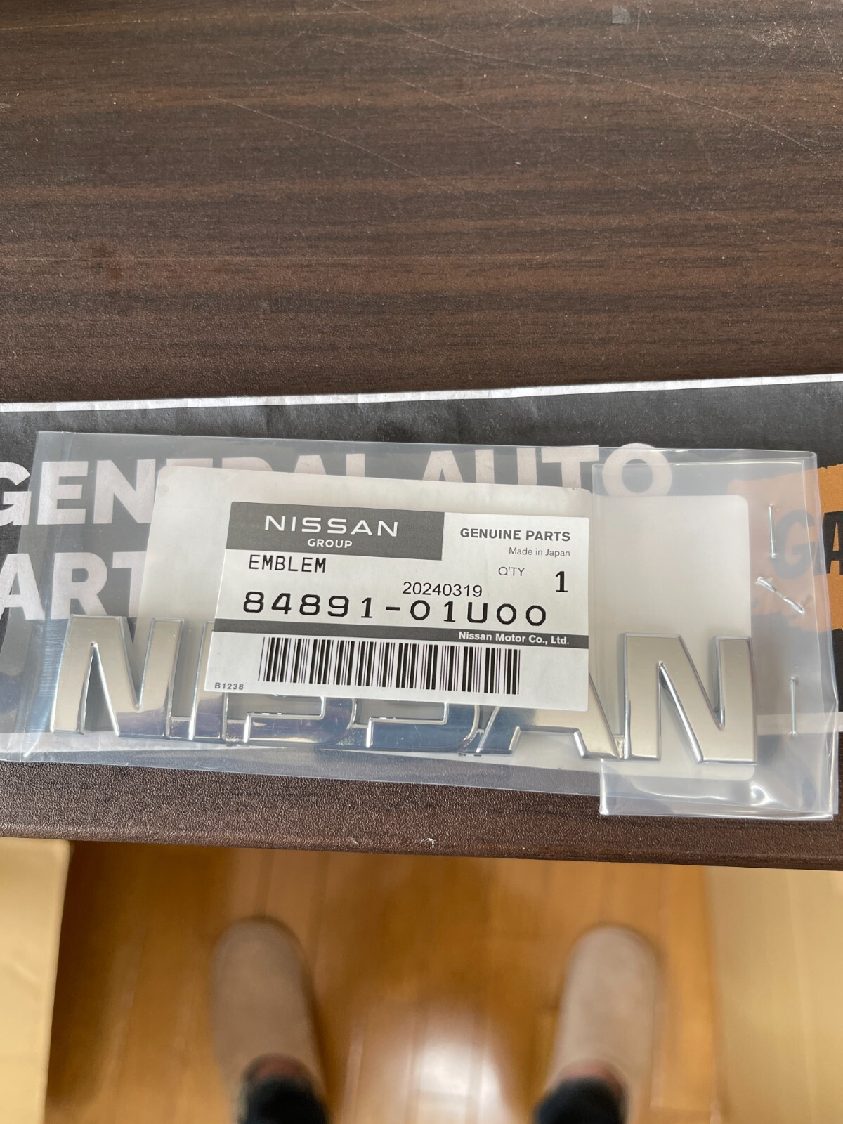 Nissan Genuine R32 GT-R GTR Skyline 84891-01U00 Rear Trunk Emblem Logo ...