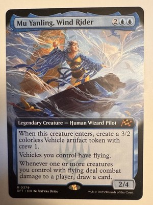 Mu Yanling, Wind Rider (Extended Art) Aetherdrift Regular MTG Magic | eBay