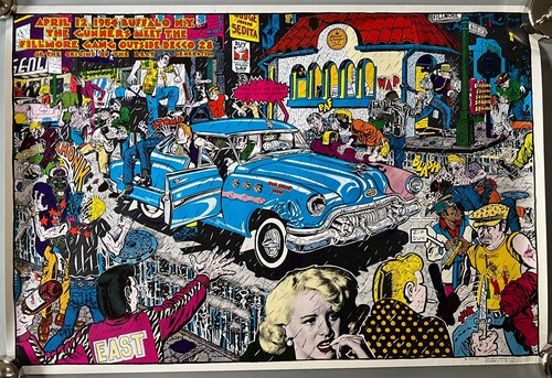 Spain Rodriguez: BUFFALO, NY: THE GUNNERS MEET THE FILMORE GANG Wall ...
