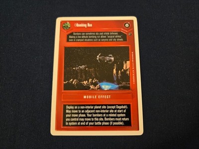 Star Wars CCG Dagobah Revised WB Bombing Run | eBay