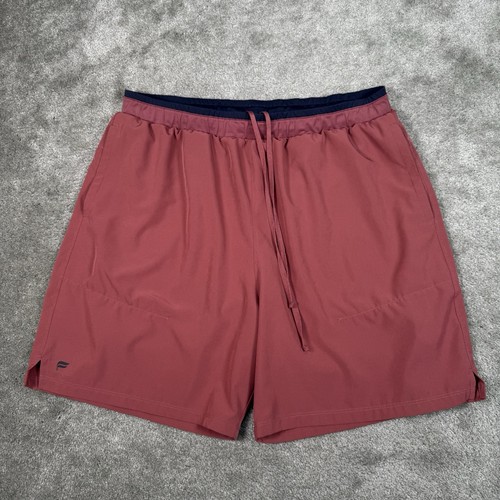Fabletics Shorts Mens XXL Red The Fundamental II Lined 7” Stretch Run ...