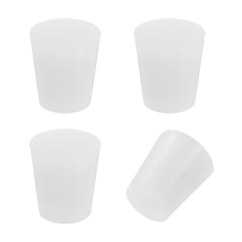 Tapered Shaped Solid Silicon Stopper, 7/8" Tube Rubber Stoppers, 4 Pcs | eBay