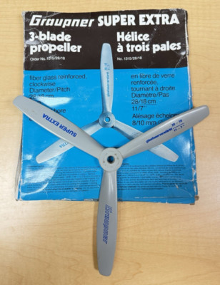 Graupner Super Extra 3-Blade Propeller 28/18cm 11/7" | eBay