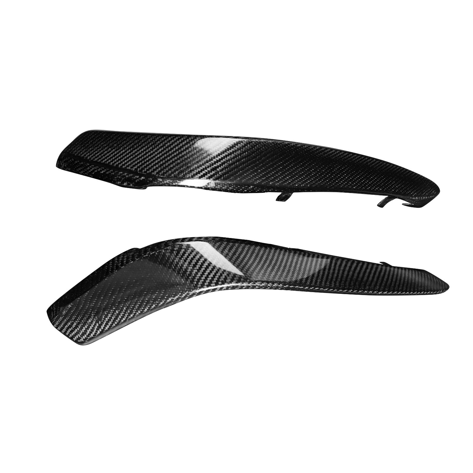 Dry Carbon Fiber Front Bumper Fog Lamp Spoiler Cover For Benz W205 S205 ...