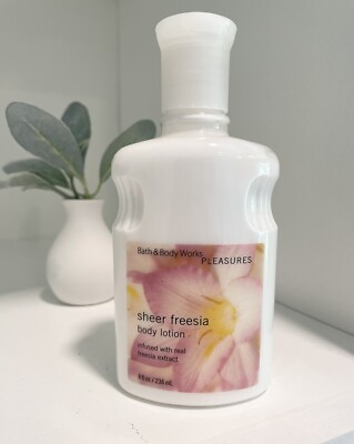 New Bath & Body Works Pleasures ORIGINAL Formula Sheer Freesia Body ...