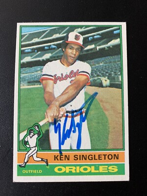 Ken Singleton Signed 1976 Topps #175 Card Baltimore Orioles Autograph ...