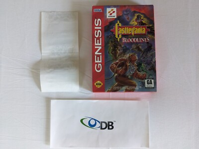 Sega Genesis - Castlevania Bloodlines - Truly 100% Complete & Orig ...