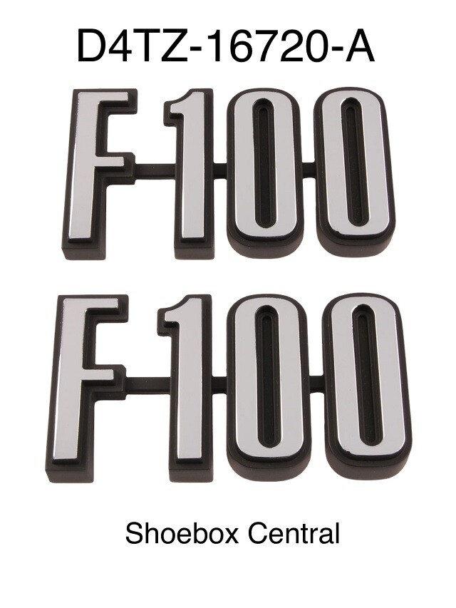 1973 - 1976 Ford F-100 Fender Emblems Badges PAIR NEW | eBay