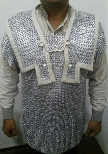 Roman Centurion Riveted Chainmail Medieval Armor Lorica Hamata Aluminum ...