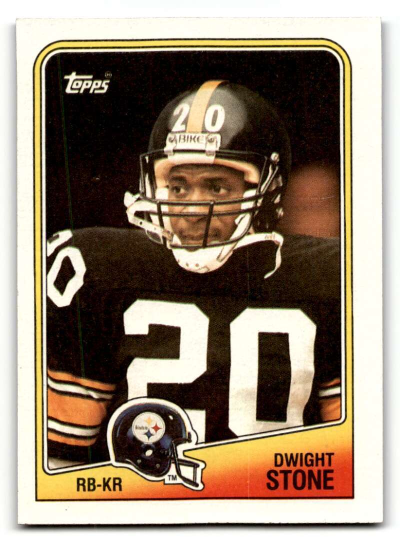 1988 Topps #167 Dwight Stone Pittsburgh Steelers Football Cards EX/N ID ...
