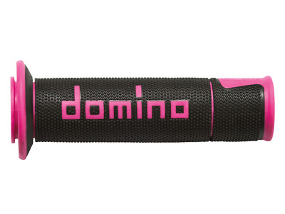 Domino Road & Race Pink & Black A450 Full Diamond Grips to fit Road ...
