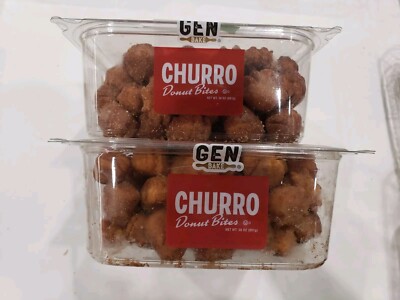 Gen Bake Churro Donut Bites Dusted With Cinnamon And Sugar 3.75 Lbs 2 ...