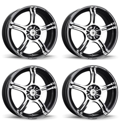Set 4 15" Konig 48A Incident 15x6.5 Wheels 4x100 4x4.50 +40mm | eBay