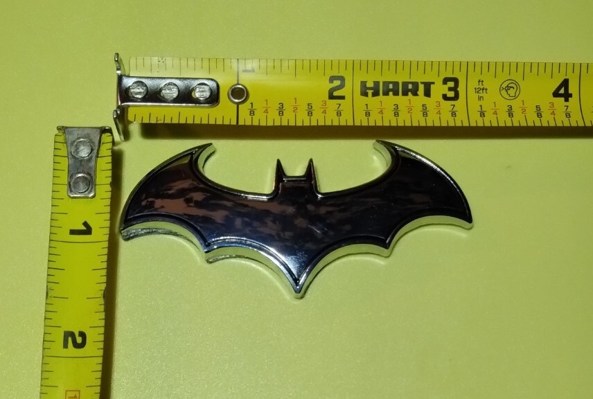 2 X - Shiny Metal BATMAN Batwing Emblem Badge Car Laptop Door Bike HOT ...