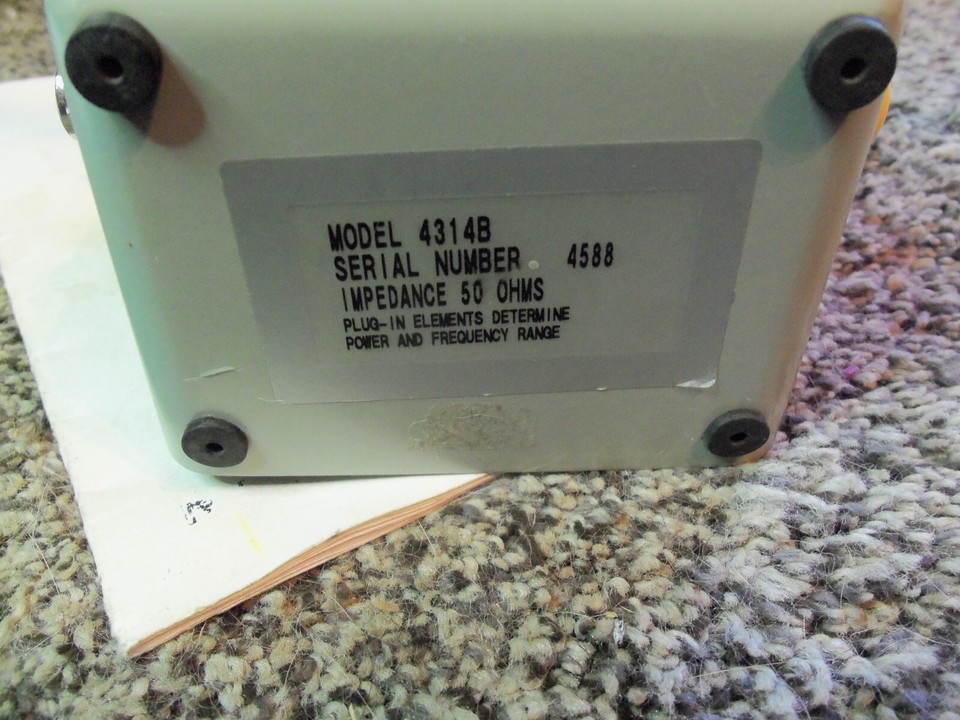 Bird 4314B Thruline Wattmeter Watt Element Reading Meter PEP Peak Kit ...