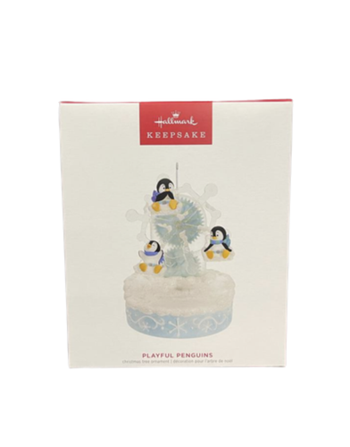 Hallmark 2023 Keepsake Playful Penguins on Ferris Wheel Musical ...