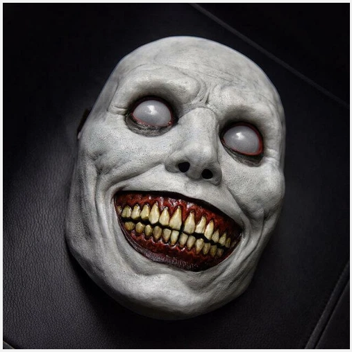 Horror Scary Exorcist Face Mask Demon Smile for Halloween Cosplay Party ...