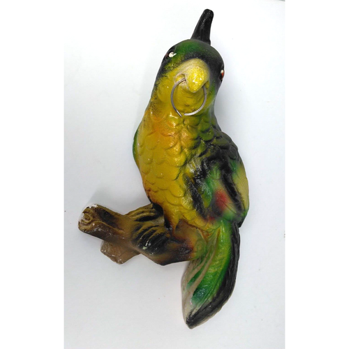 Vintage Chalkware/Plaster Parrot - Approx. 10 in./ weighs 1.7 lb ...