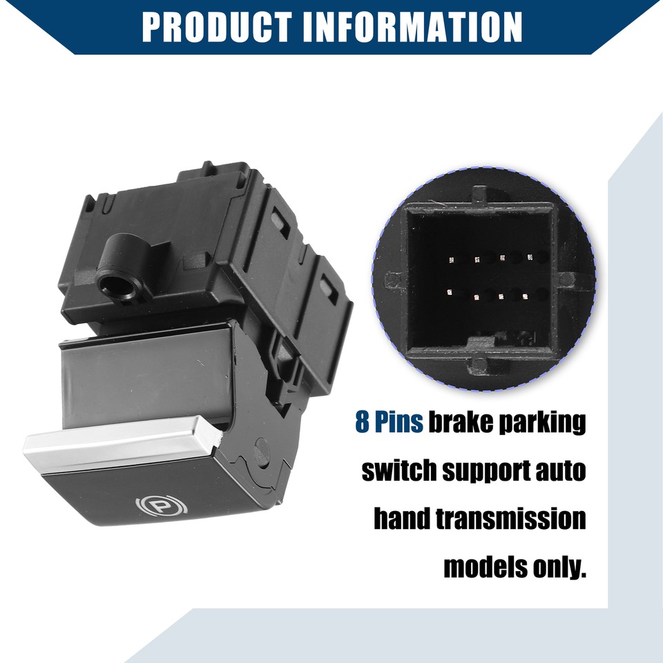 Pack (1) Electronic Hand Brake Button Parking Switch for Honda Civic ...