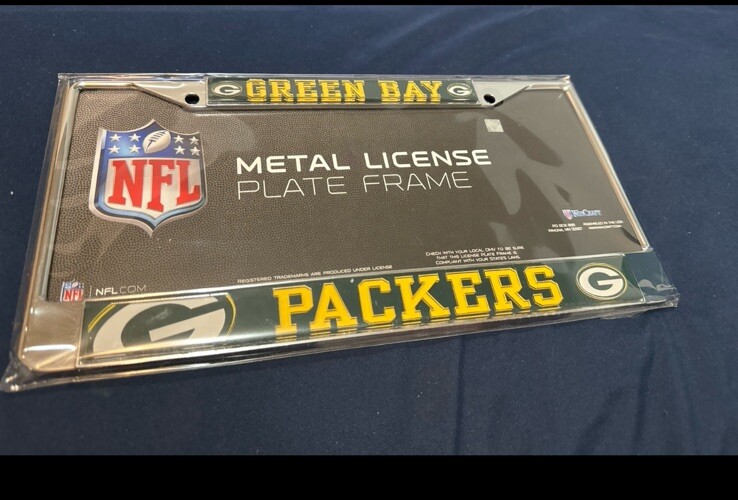 Green Bay Packers Laser Engraved Embossed License Plate Frame NFL ...