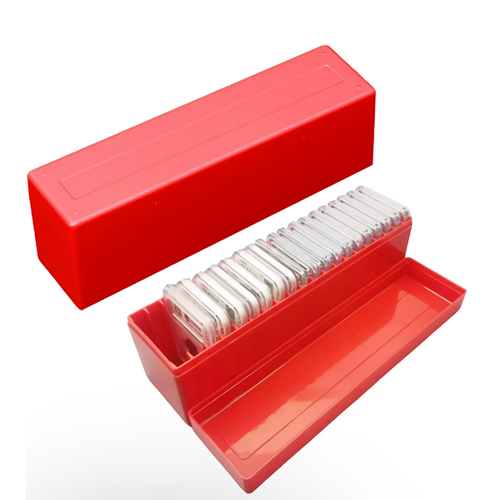 2 New Red Coin Slab Storage Boxes Holding 40 Coin Slabs - Certified ...