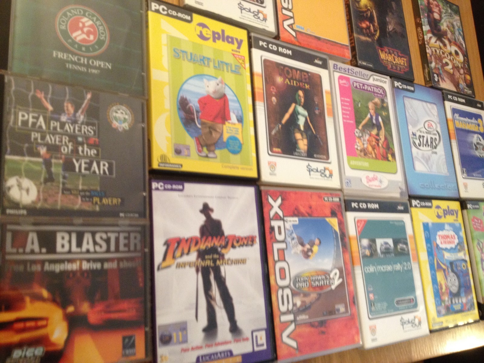 pc-cd rom games bundle-17 boxed games and 4 spare disc games-some rare ...