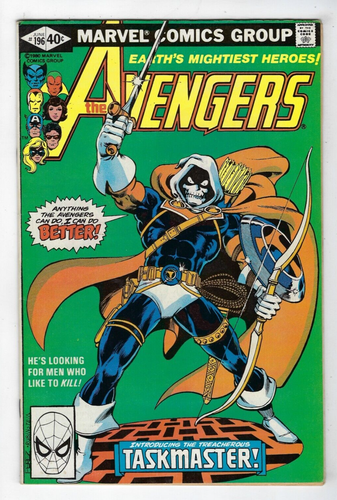 Avengers # 196 Marvel Comics 1st appearance Taskmaster Cents Issue ...