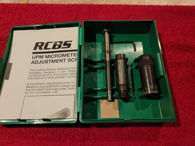 RCBS Uniflow Powder Measure Micrometer Adjustment Screw Large 98901 for ...