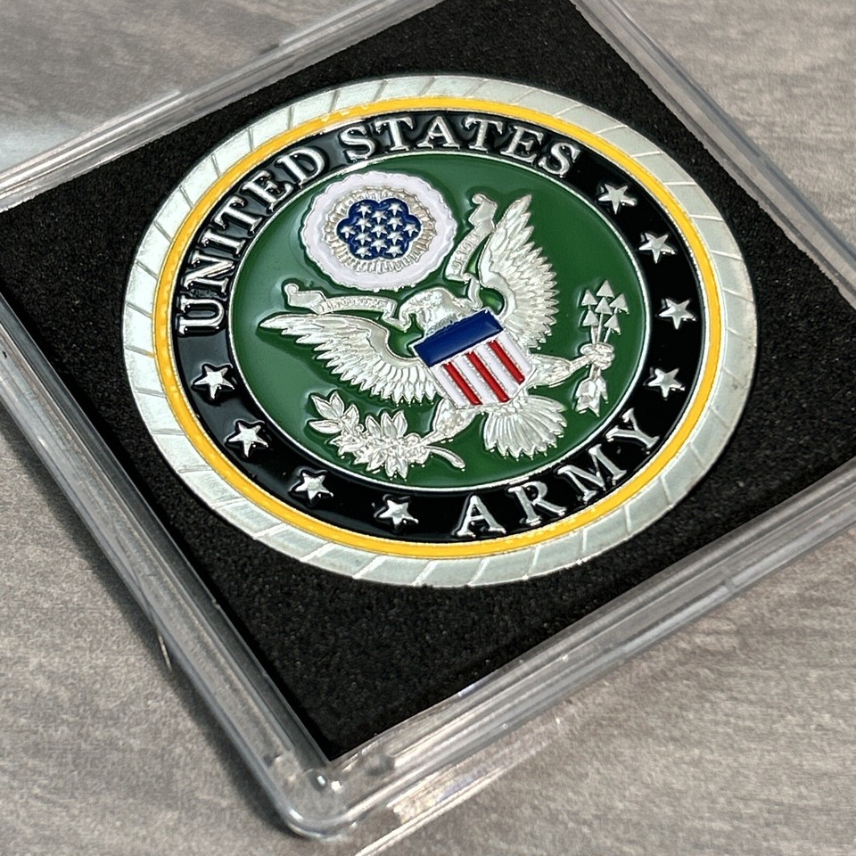 US ARMY FIRST (1ST) LIEUTENANT Challenge Coin with case-SHIPS WITHIN 24 ...