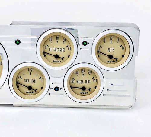 1948 1949 1950 Ford Truck 5 Gauge Dash Panel Insert Tan | eBay