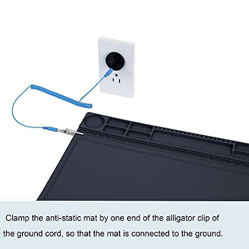 Grounding Outlet Plug with Anti-static Wrist Strap and Grounding Wire ...