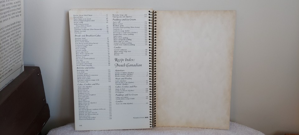TIME-LIFE FOODS OF THE WORLD RECIPES: AMERICAN COOKING: NEW ENGLAND ...