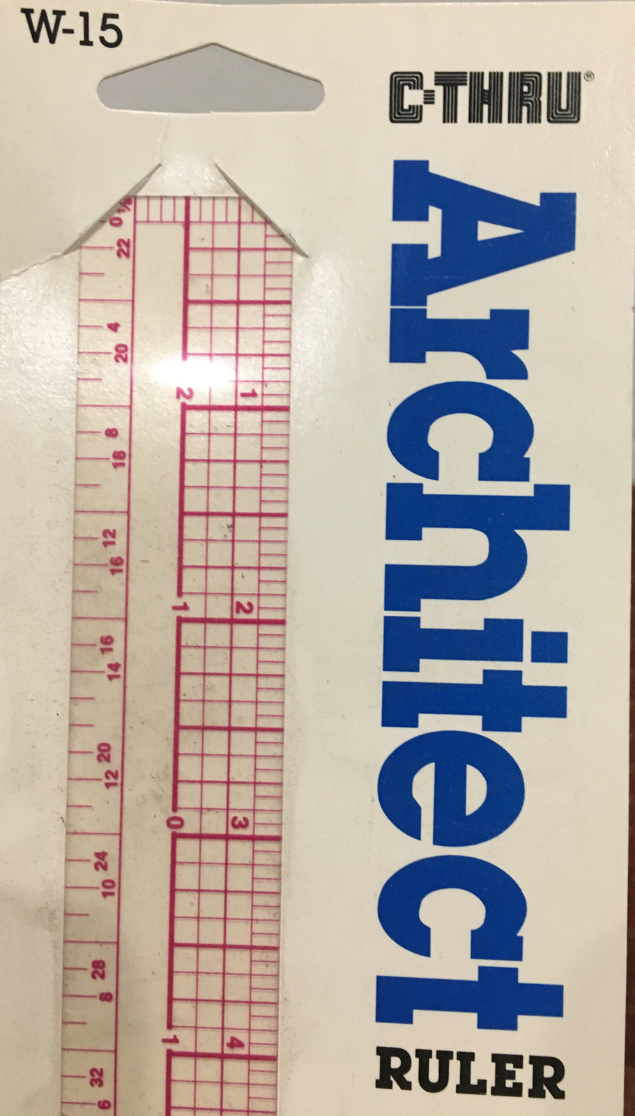 C-Thru Architect Ruler Inch in 16ths,8ths and 4ths- W-15 | eBay
