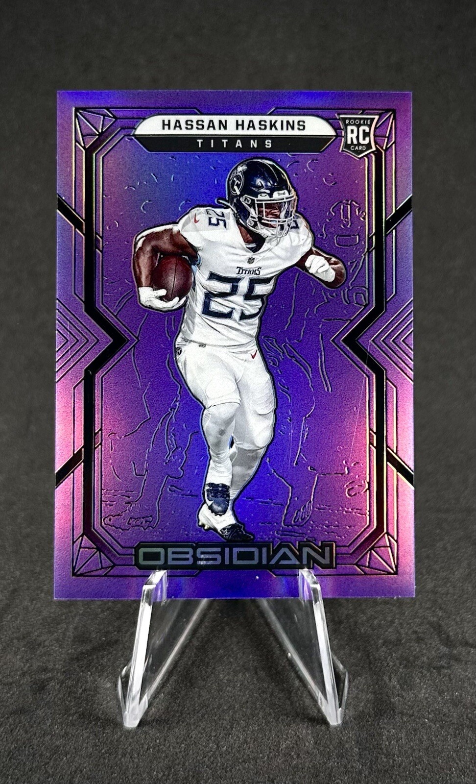 2022 Obsidian Hassan Haskins Electric Etch Purple Flood RC #05/16 ...