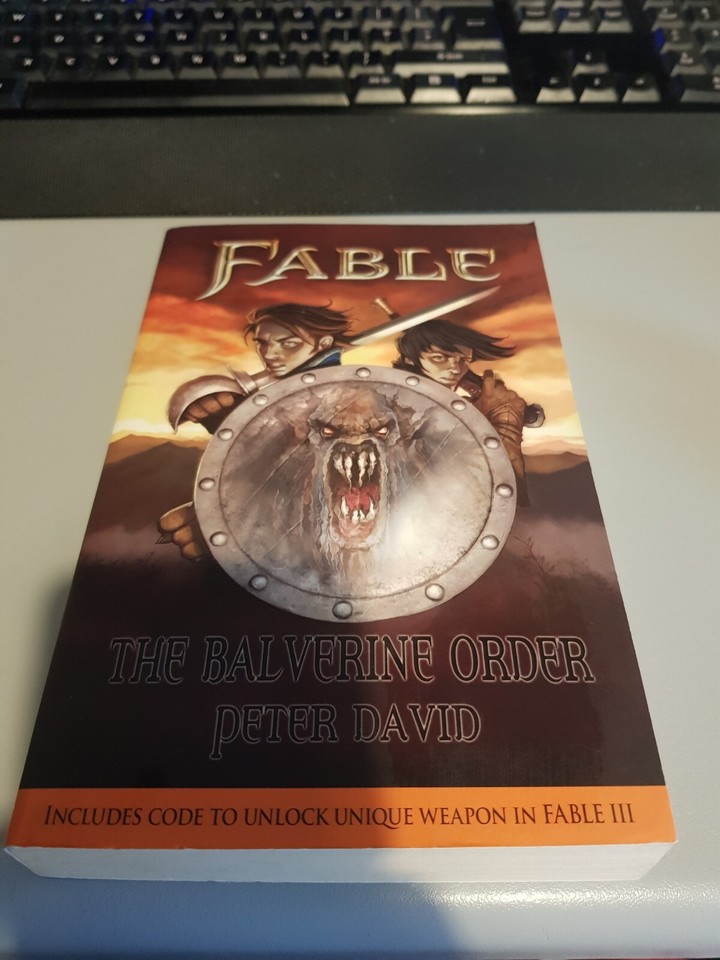 FABLE: THE BALVERINE ORDER - PETER DAVID - XBOX 36O NOVEL PAPERBACK ...