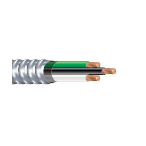 6/2 Metal Clad (MC) Cable with Ground, Aluminum Armored, Stranded ...