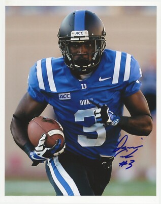 JAMISON CROWDER Signed/Autographed DUKE BLUE DEVILS 8x10 Photo w/COA d ...