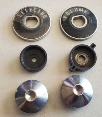 1955 Chevy Belair Radio Front & Rear Knobs & Bezels Used Original | eBay