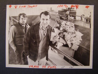 Glossy Press Photo Southboro MA Brian Mauro Runs Transfer Station John ...