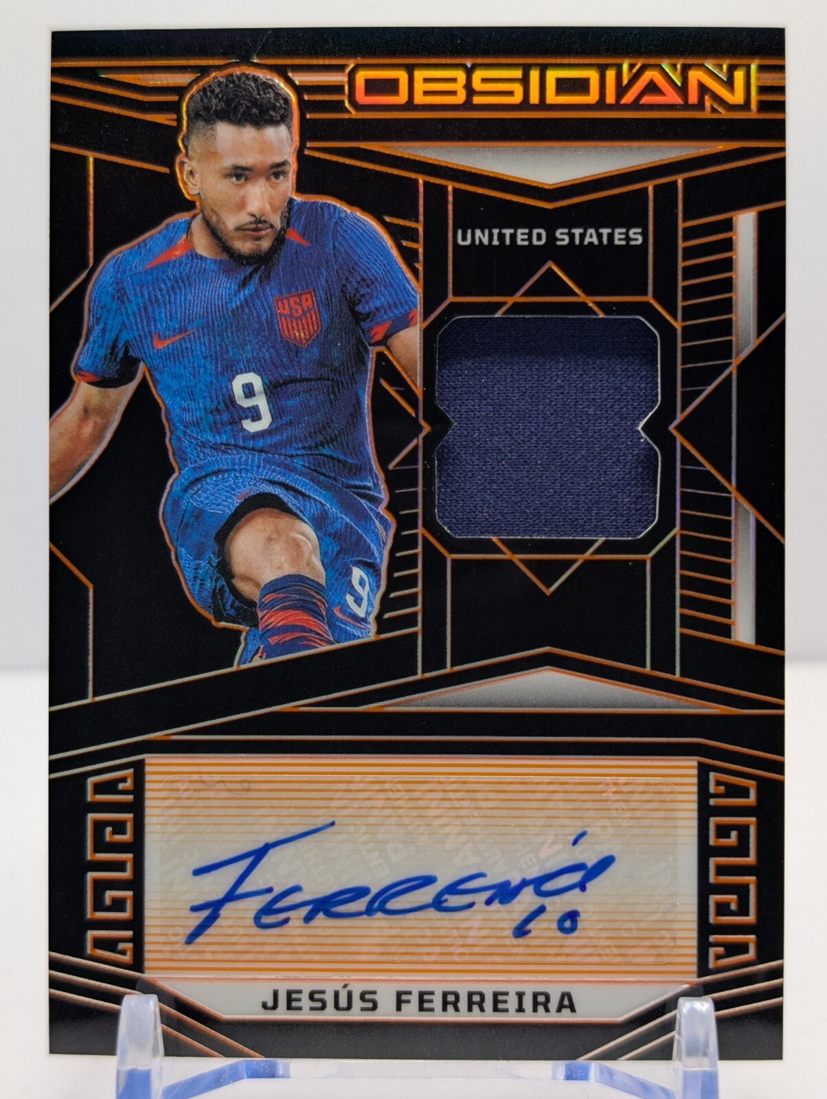 Jesus Ferreira 2023 Obsidian #JA-JFA Jersey Autographs - Electric Etch ...