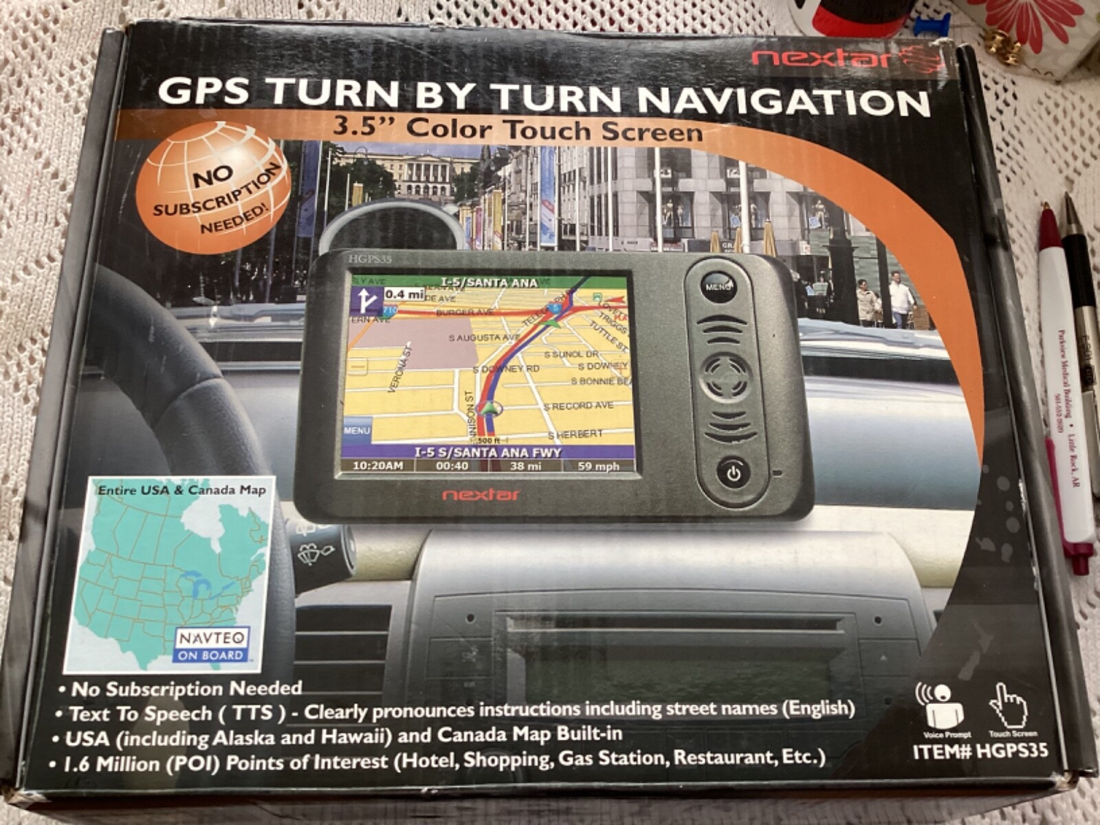 Nextar X3-08 3.5" Touchscreen Portable GPS - GPS ONLY (IL/RT6-15100-X11 ...