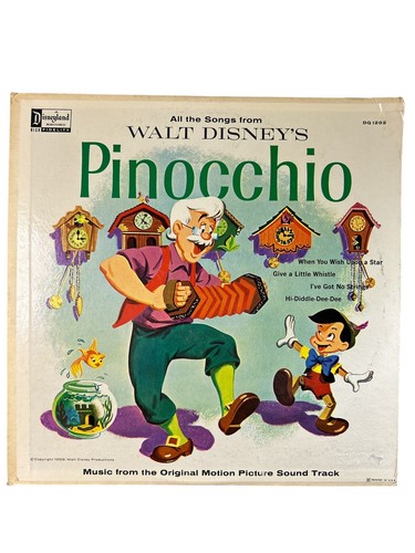 Walt Disney’s Pinocchio Soundtrack Vinyl Record 1963 | eBay